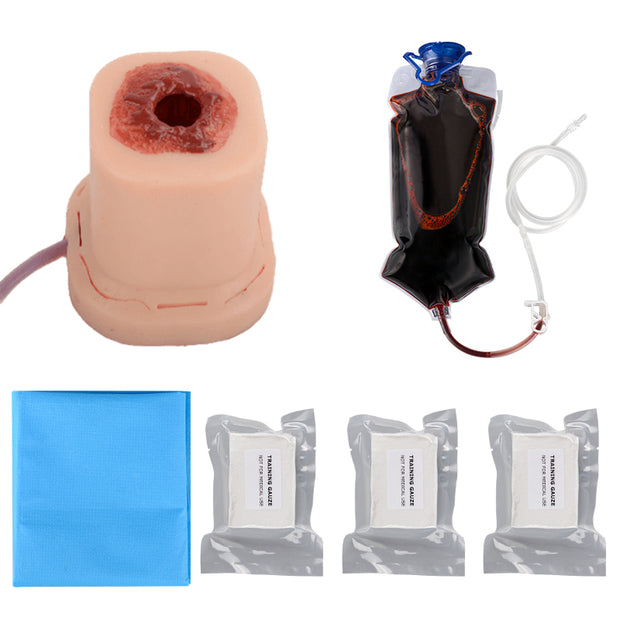 Gunshot Wound Pack Task Trainer Kit for Emergency Wound Management Tra ...